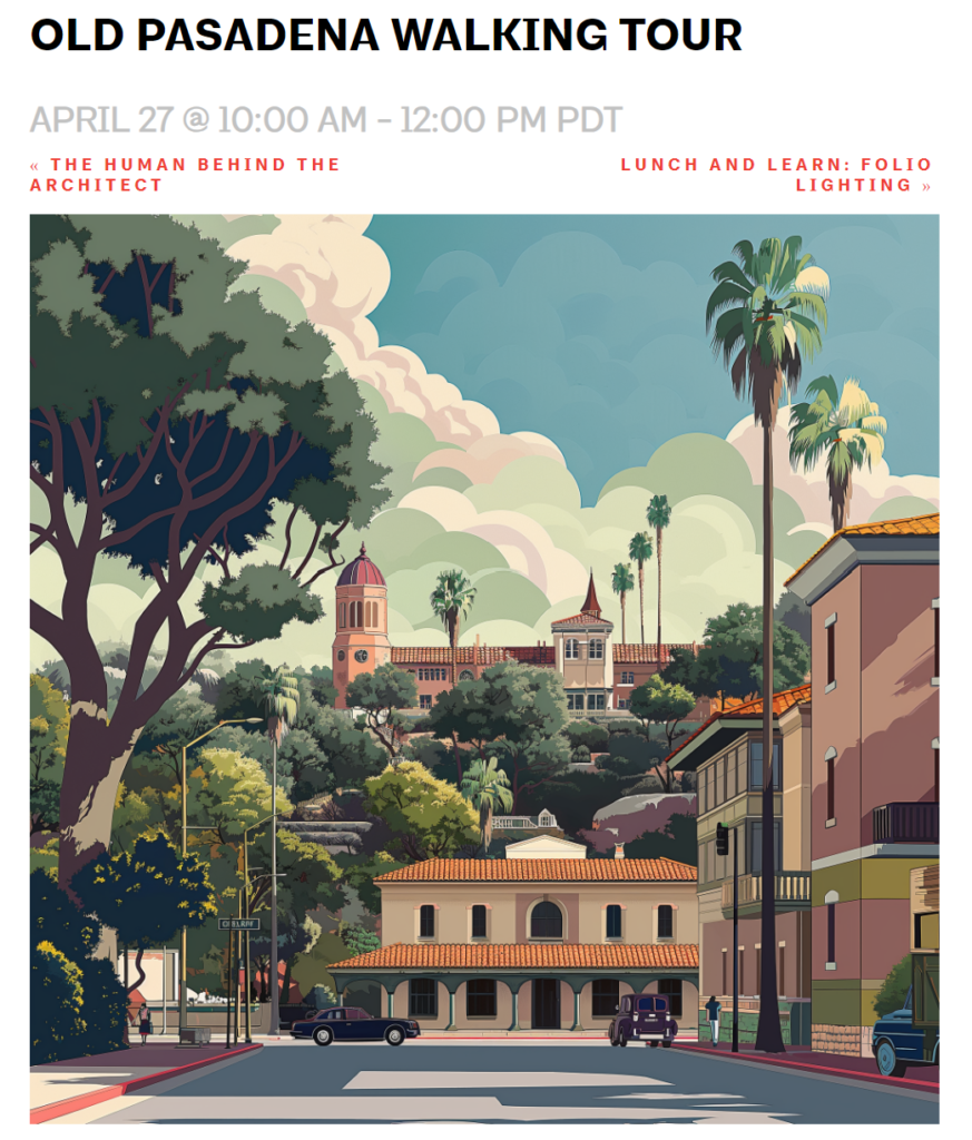 Old Pasadena Walking tour - Jericho Road Pasadena